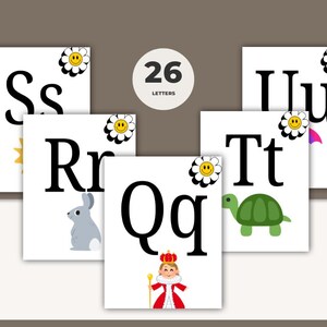 Alphabet With Pictures 26 Letters Each on Every Page Letters for Kids ...