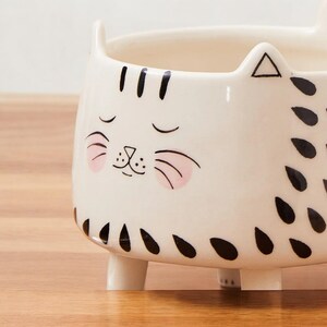Cat Mug With 4 Legs, Cute Cat Ceramic Coffee Cups, Meow Mugs, Male and ...
