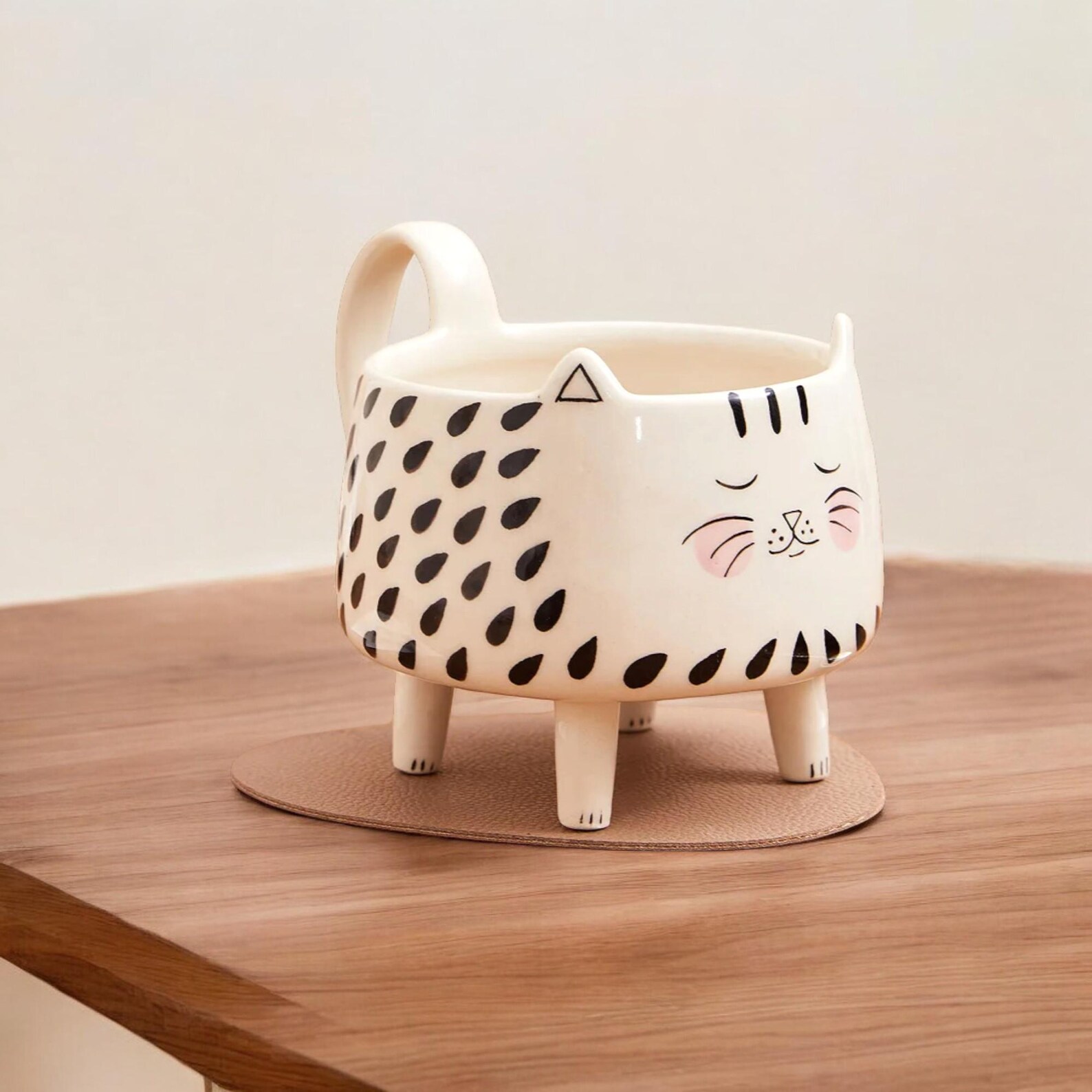 Cat Mug With 4 Legs, Cute Cat Ceramic Coffee Cups, Meow Mugs, Male and ...