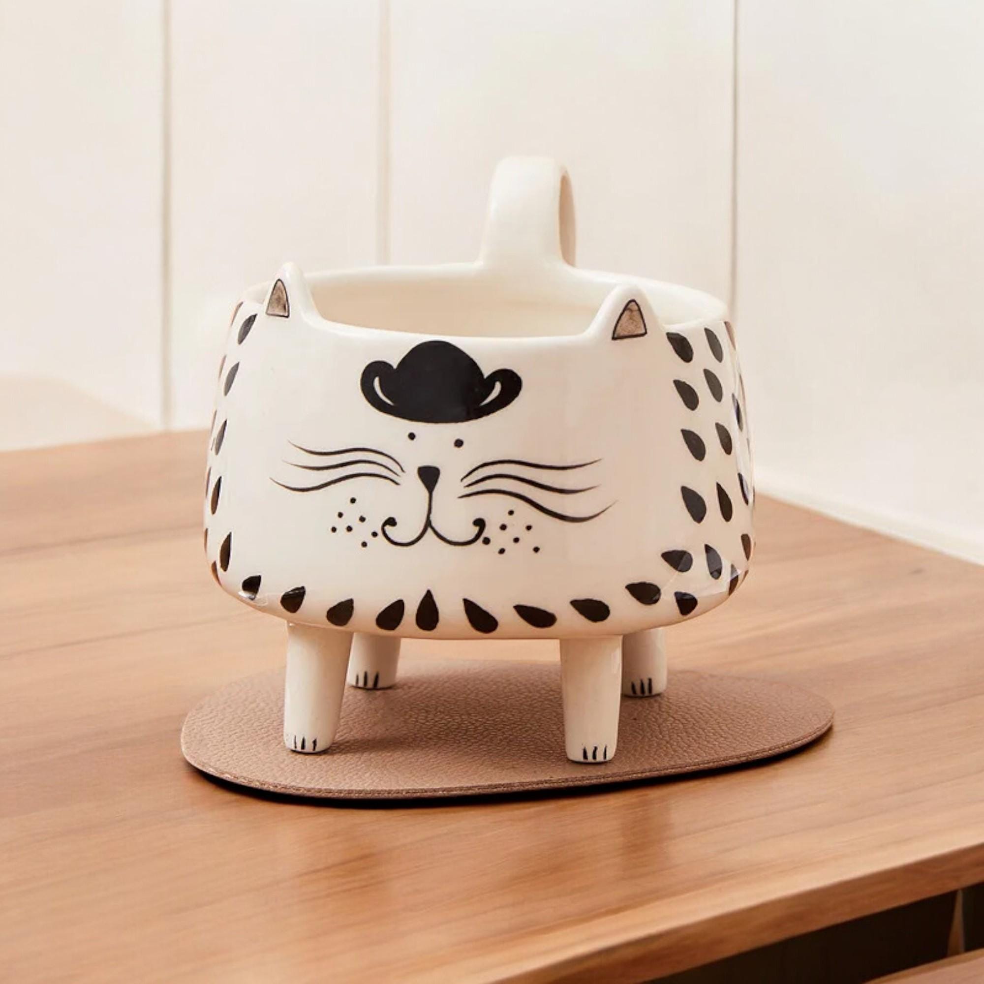 Cat Mug With 4 Legs, Cute Cat Ceramic Coffee Cups, Meow Mugs, Male and ...