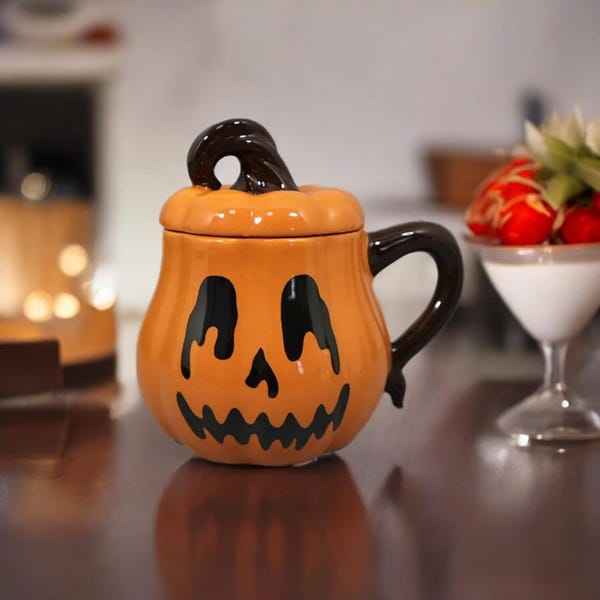 Halloween Devil Mug, Adorable Cartoon Ghost Ceramic Mug, Halloween ...