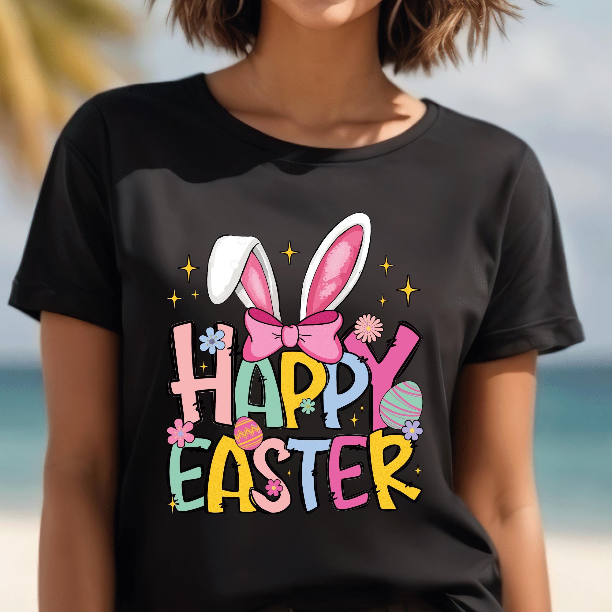 Happy Easter Ready to Press, Boho Easter Dtf Transfers, Glitter Easter ...