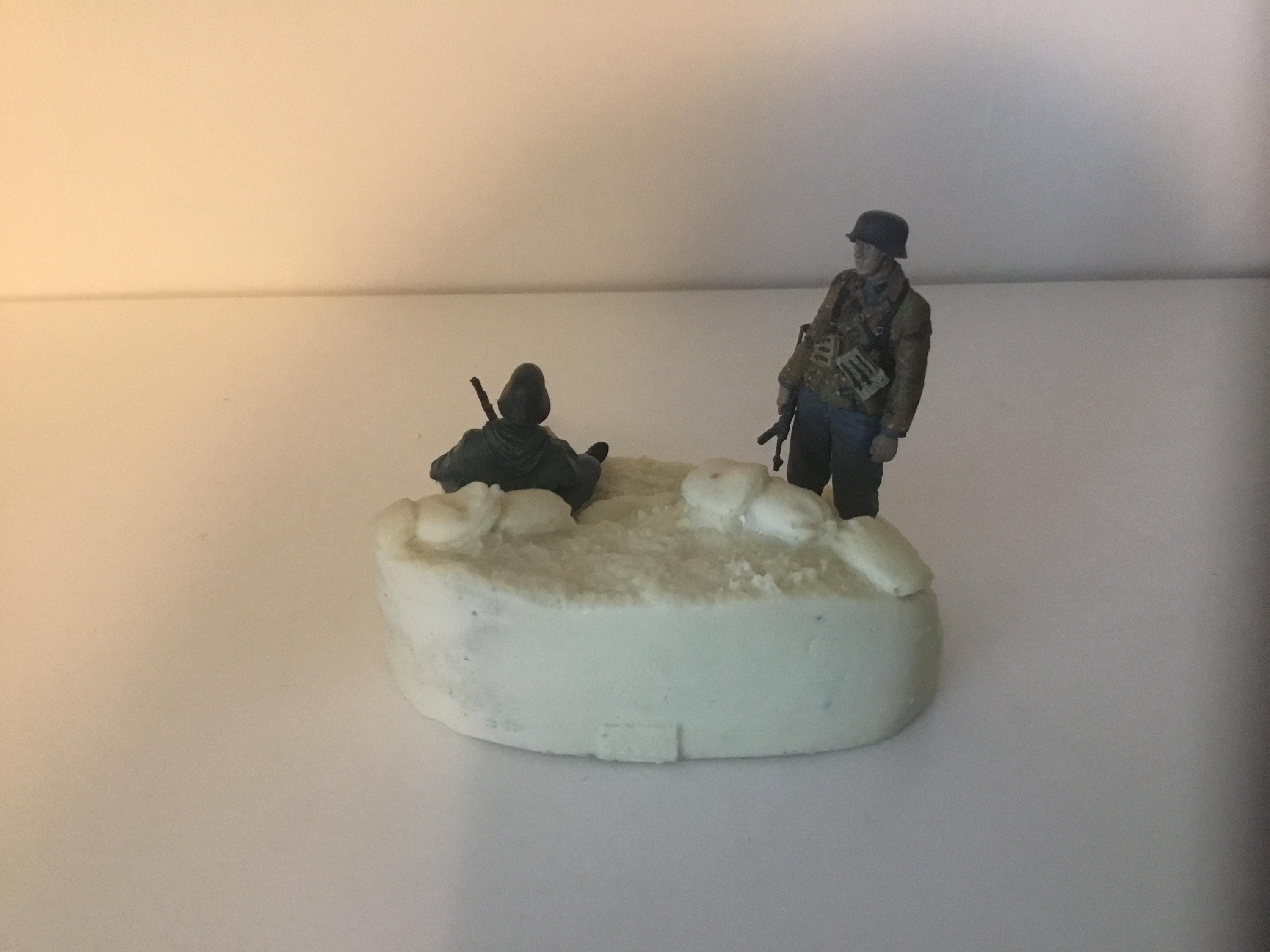 1/35 Scale Resin WW2 Foxhole Diorama Base Terrain Accessory Parts WW2 ...