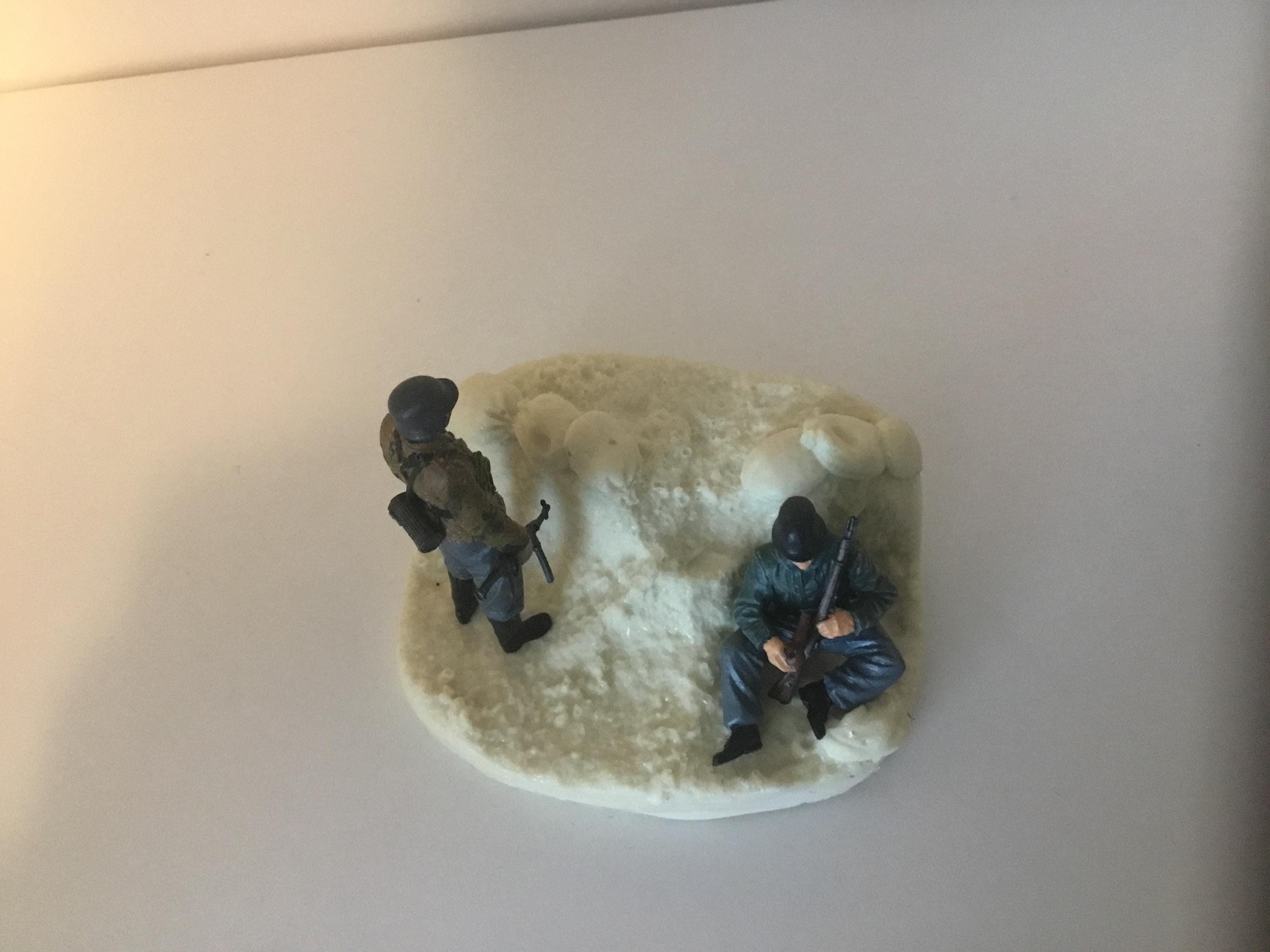 1/35 Scale Resin WW2 Foxhole Diorama Base Terrain Accessory Parts WW2 ...