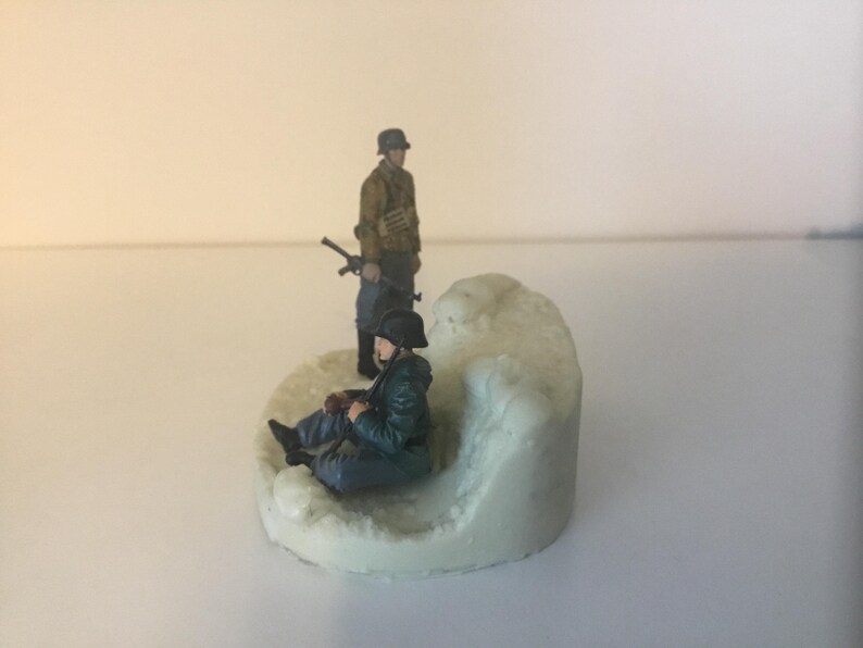 1/35 Scale Resin WW2 Foxhole Diorama Base Terrain Accessory Parts WW2 ...