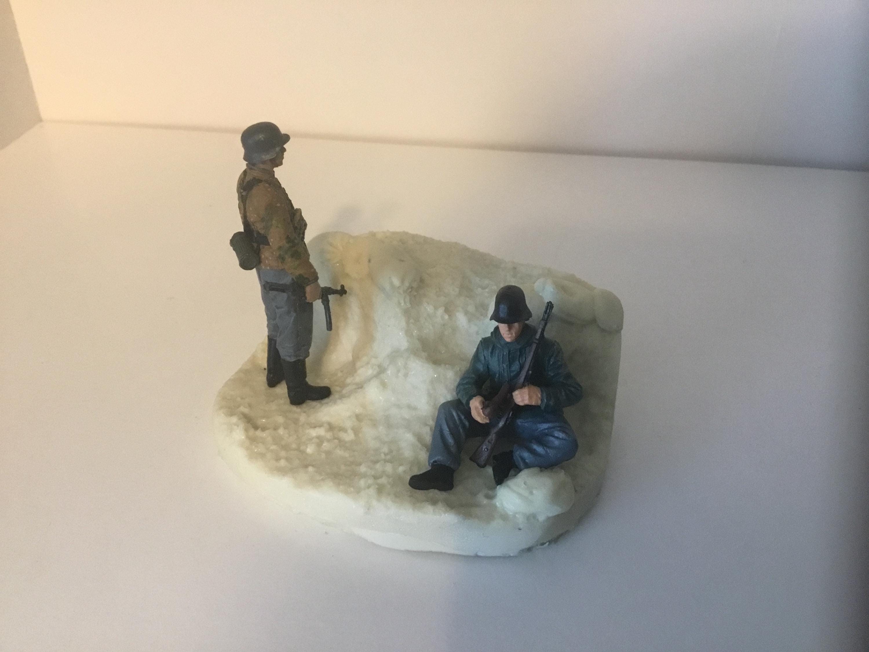 1/35 Scale Resin WW2 Foxhole Diorama Base Terrain Accessory Parts WW2 ...