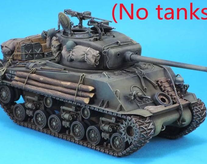 1/35 Scale WW2 Fury Sherman Tank Stowage Kit Resin Model Set for Easy ...
