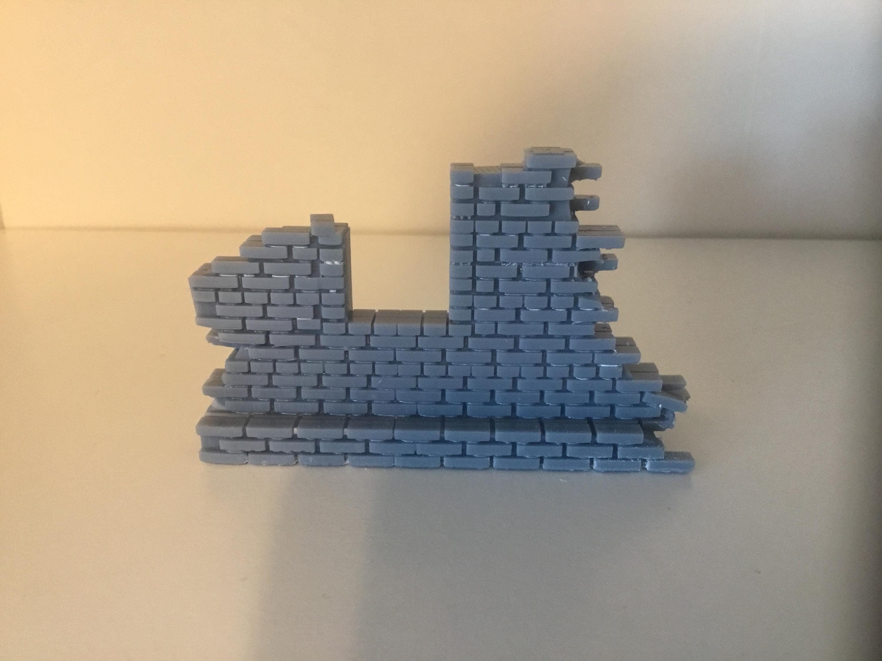 1/35 Scale WW2 Resin Diorama Kit Brick Wall Section for Figures Diorama ...