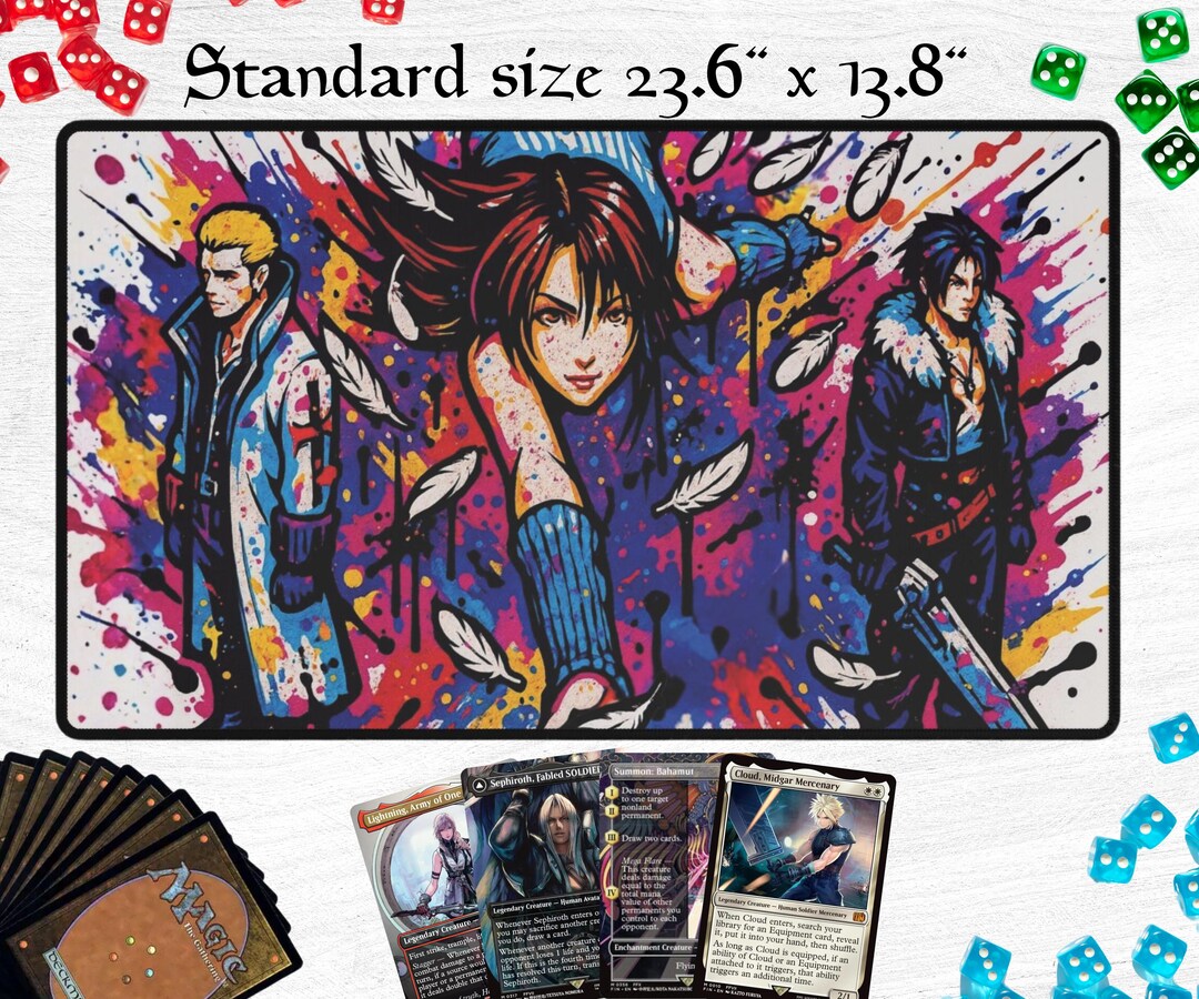 Final Fantasy VIII TCG Playmat - Desk Mats, Gaming Mat, Custom Playmat ...