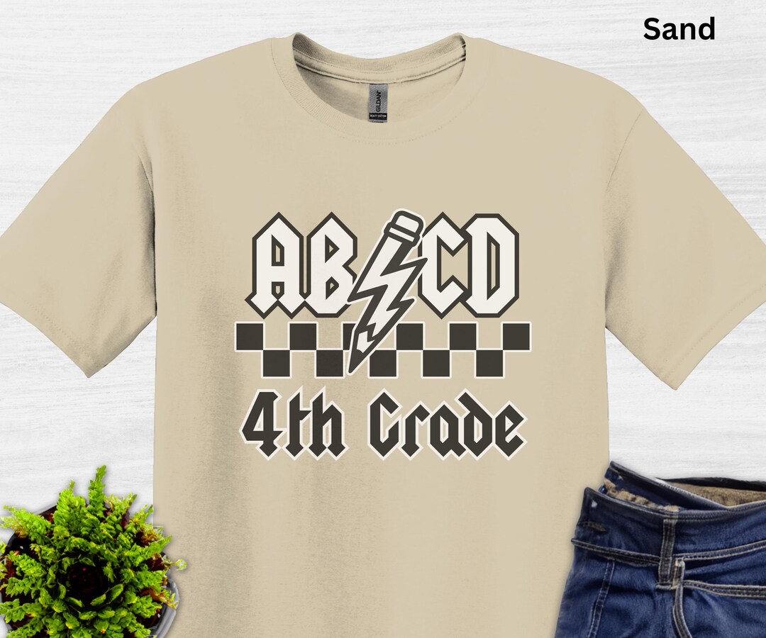 Teacher Team 4th Grade ABCD Design Unisex T-shirt, Back to School Tee ...