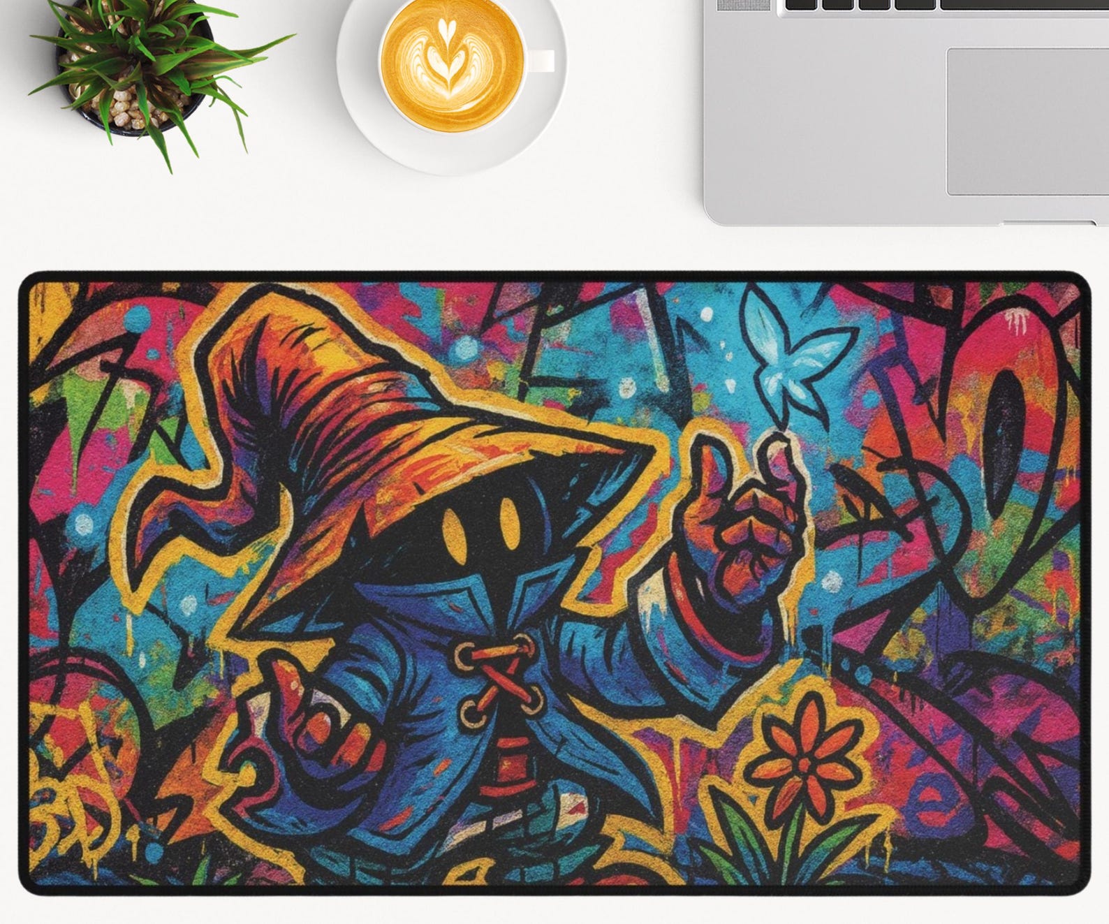 FFIX Vivi Graffiti Style Desk Mat, Playmat for TCG Players and Fans ...