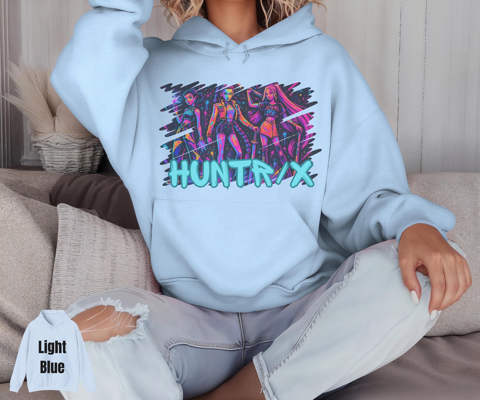 Graffiti Anime KPOP Demon Hunters Hoodie, Unisex Sweatshirt for Fans ...