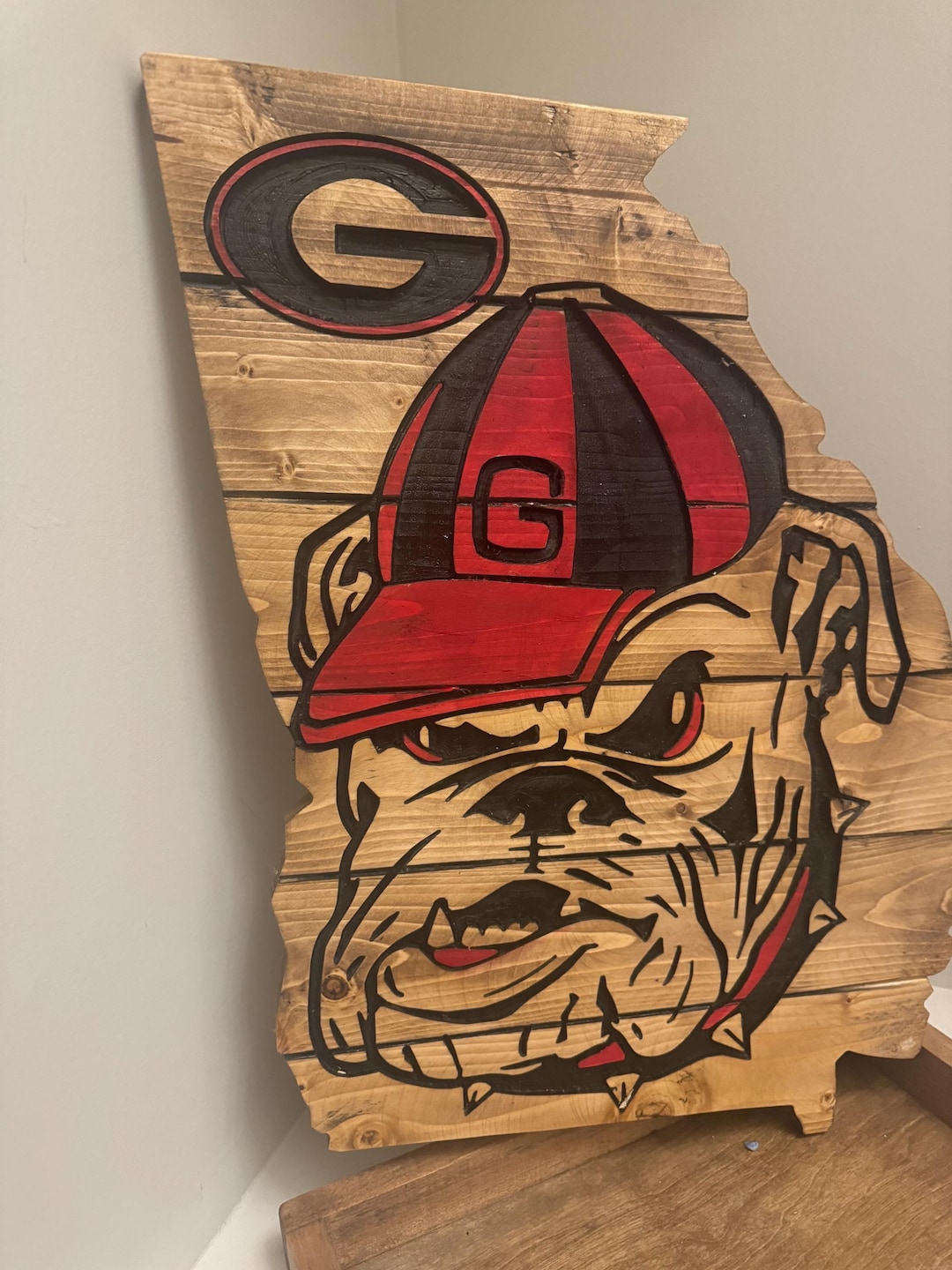Georgia State Cut Out, UGA, Georgia Bulldogs, Wood Sign, - Etsy