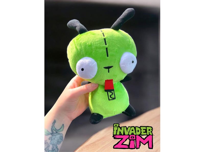Invader Zim Dog Plush, Alien 3D Eyes Toy, Soft Anime Plush Toy ...