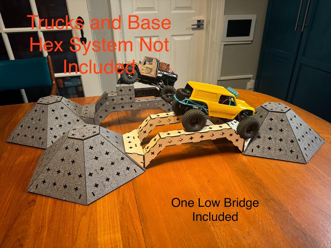 Modular RC Crawler Terrain 1/18 and 1/24 Scale Low Bridge Add On - Etsy