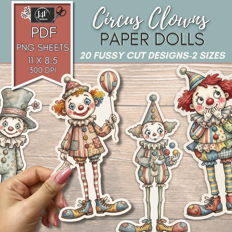 Amazing Digital Circus Paper Doll - Etsy