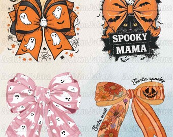 Pink Halloween Coquette Bows PNG Spooky Season Aesthetic Coquette ...