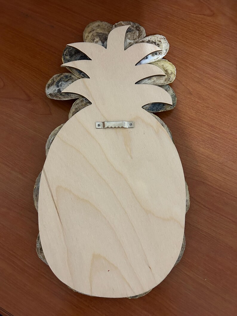 Pineapple Oyster Shell Wall Hanging, Mixed Art Wall Hanging, Bridal ...