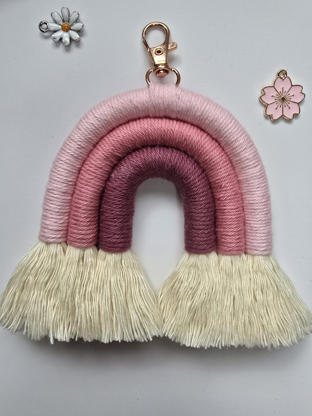 DIY Kit Macrame Rainbow Bagcharm/keyring - Etsy