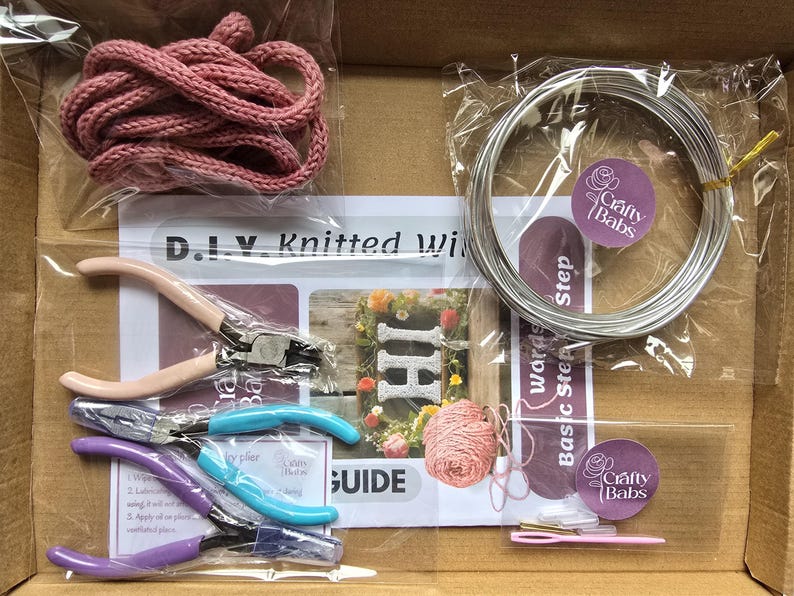 Craft Kit, DIY Kit to Get You Started in Your Knitted Wire Art Journey ...