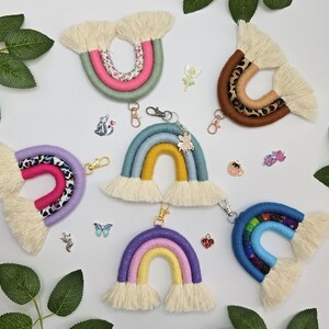 DIY Kit Macrame Rainbow Bagcharm/keyring - Etsy