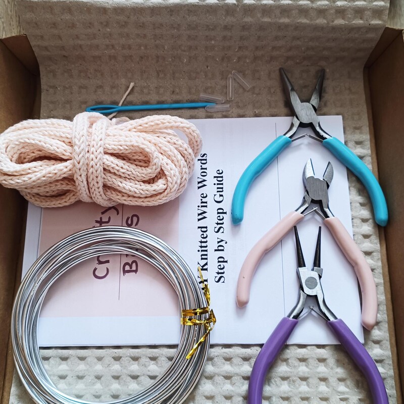 Knitted Wire Word Art - Etsy