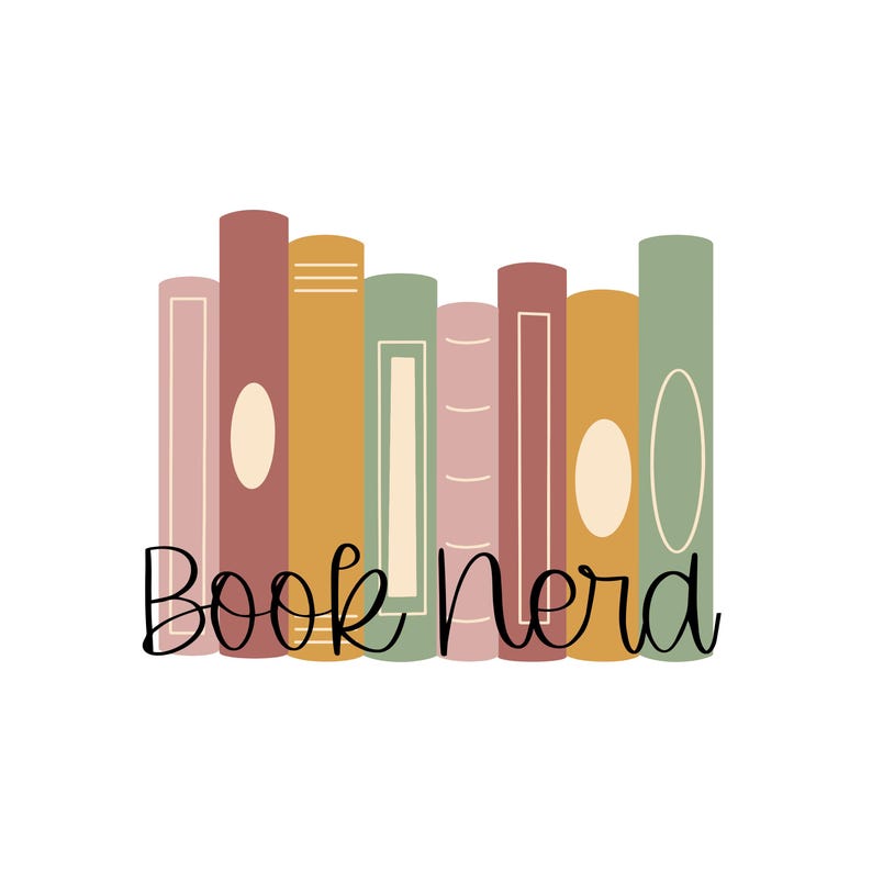 Book Nerd PNG, Cute Book Lover Design, Reading Enthusiast Graphic, Book ...