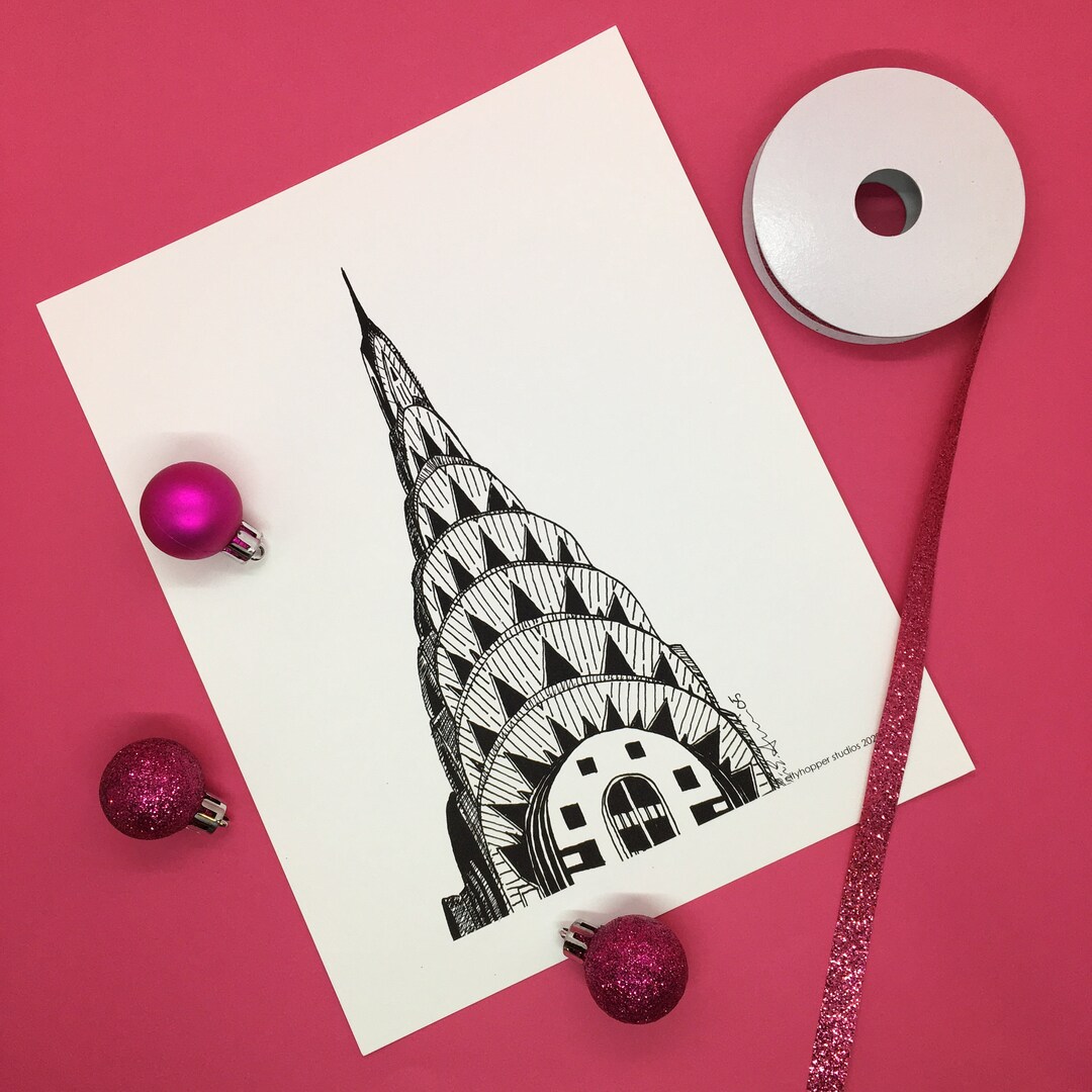 Chrysler Building Printable Wall Art, New York City Wall Art, Chrysler ...