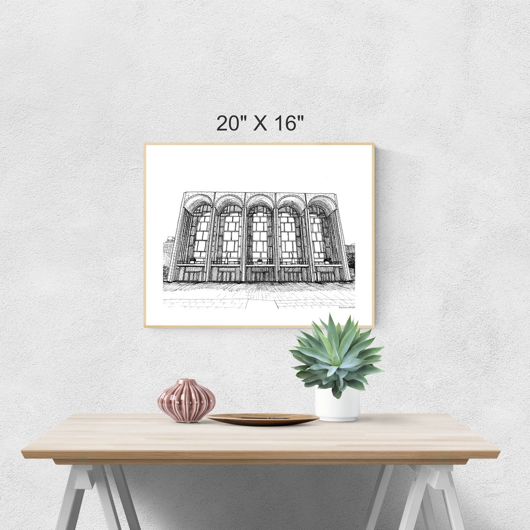 Metropolitan Opera House Printable Wall Art, Lincoln Center Wall Decor ...