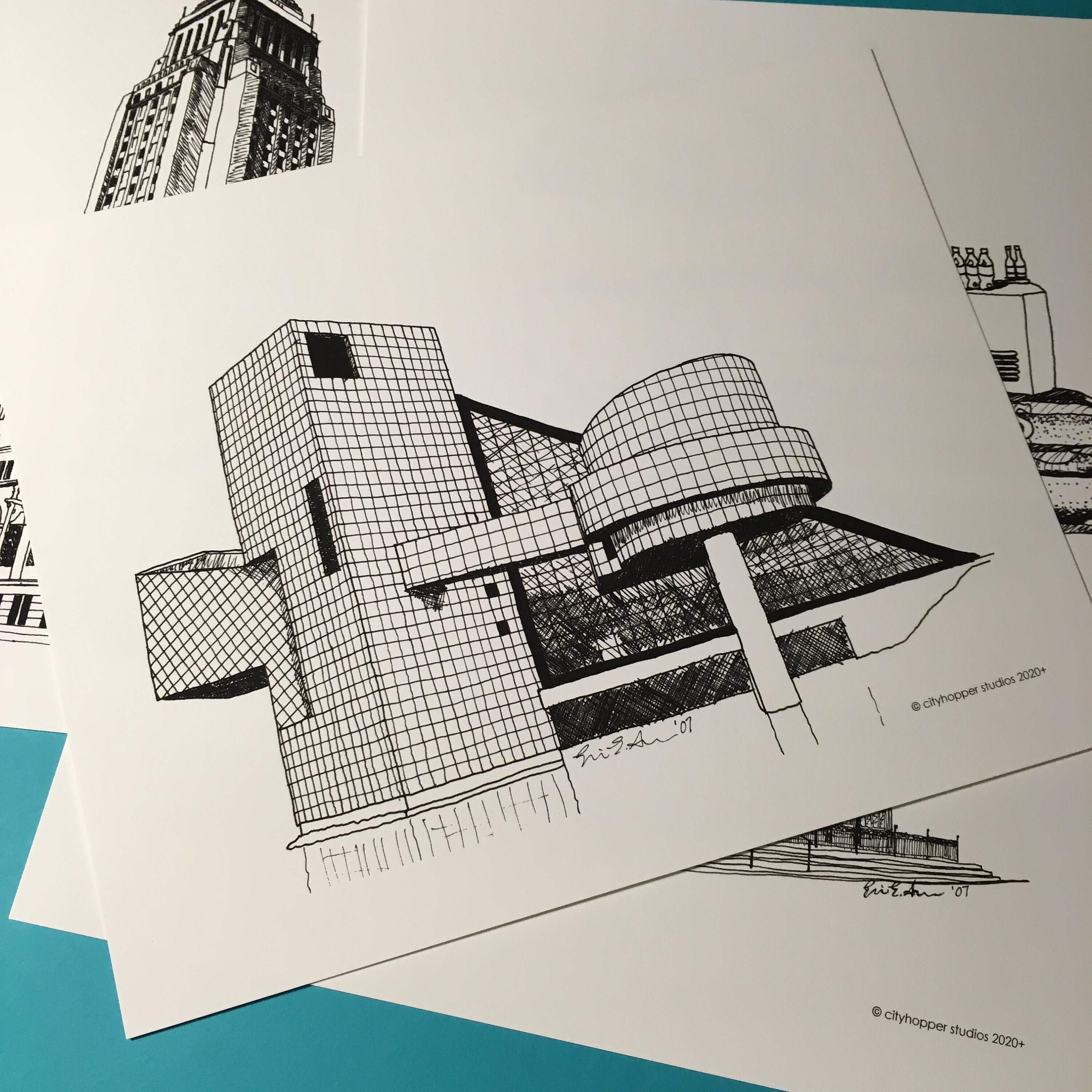Rock N Roll Hall of Fame Printable Art Print, Cleveland Digital Wall ...