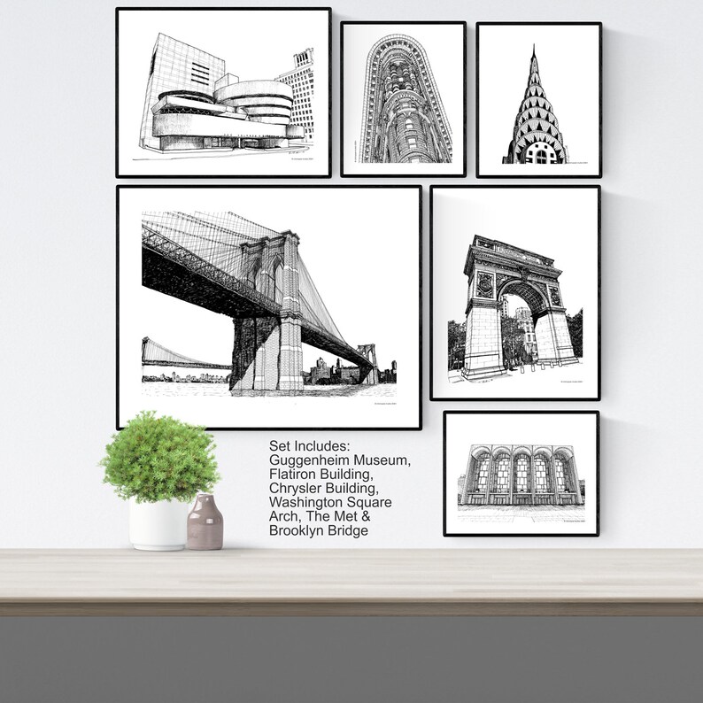 Flatiron Building Printable Wall Art New York City Wall Art - Etsy
