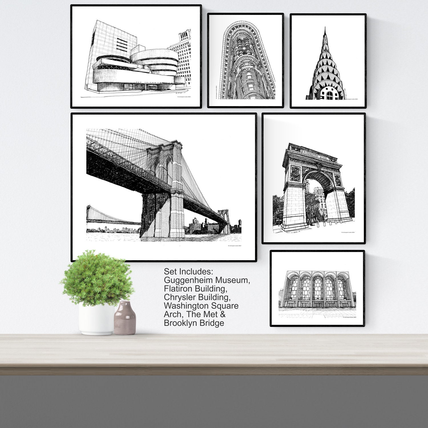 Flatiron Building Printable Wall Art New York City Wall Art - Etsy