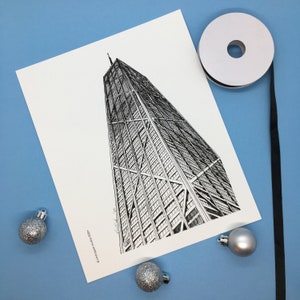 Printable Chicago Wall Art John Hancock Tower Digital Print - Etsy