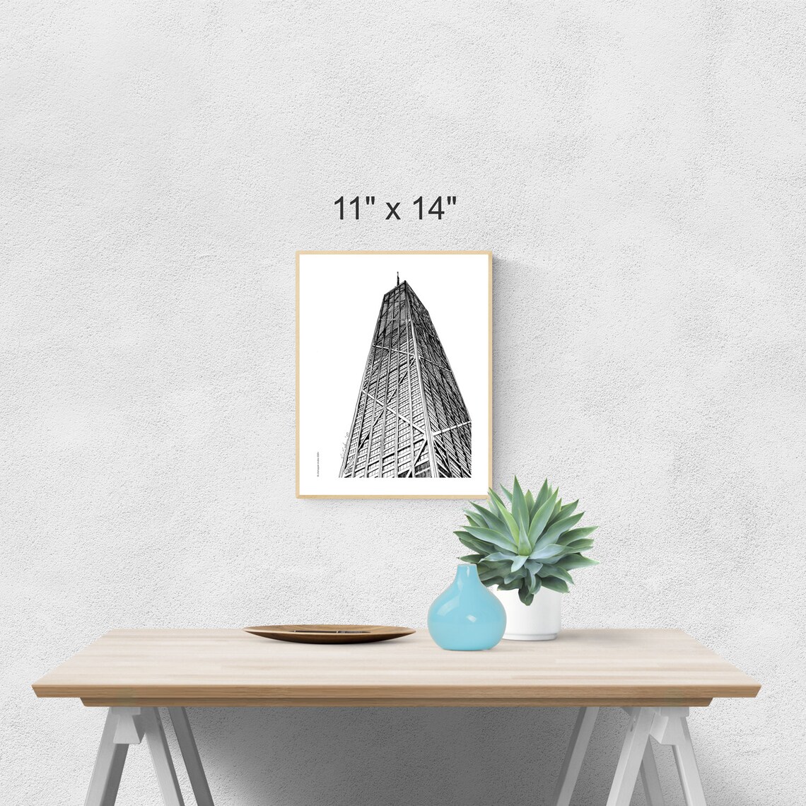 Printable Chicago Wall Art John Hancock Tower Digital Print - Etsy