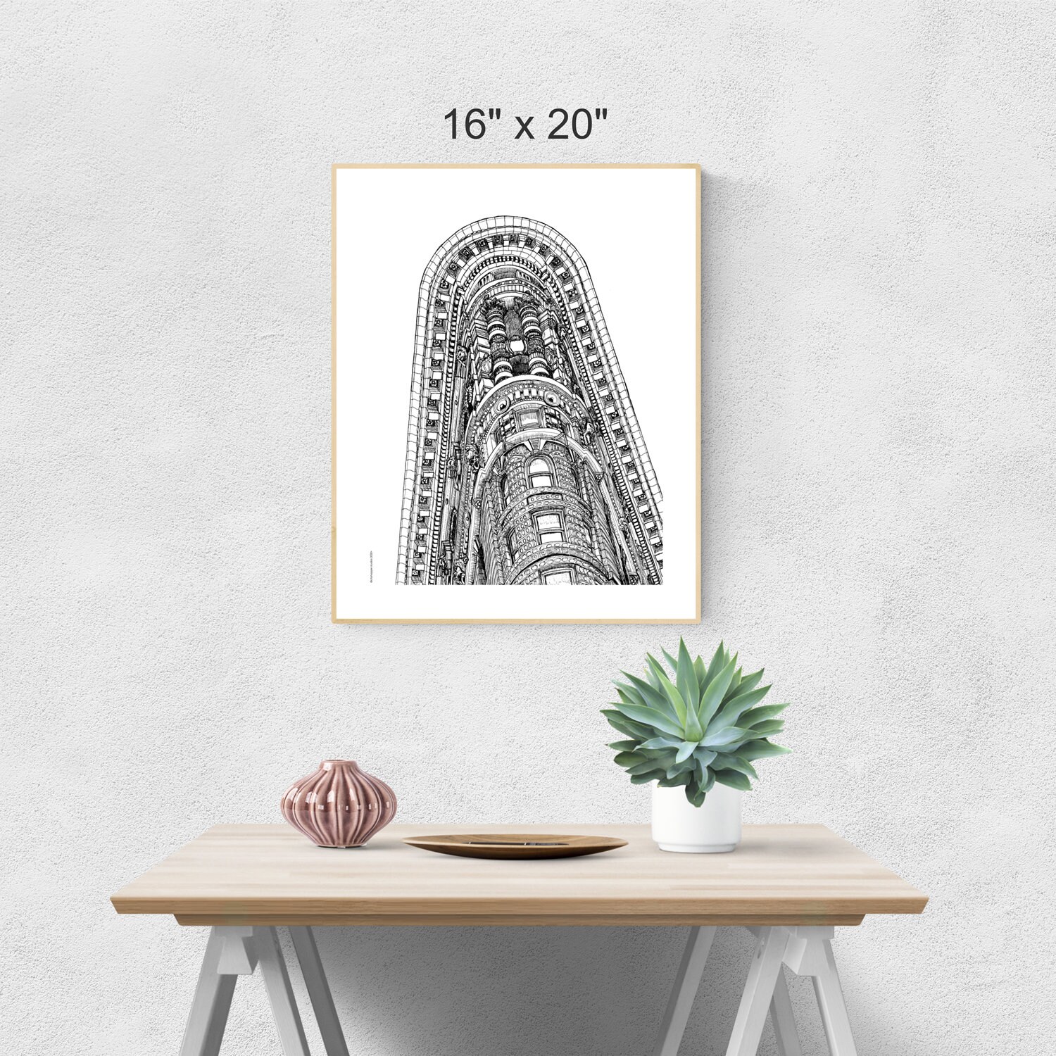 Flatiron Building Printable Wall Art New York City Wall Art - Etsy