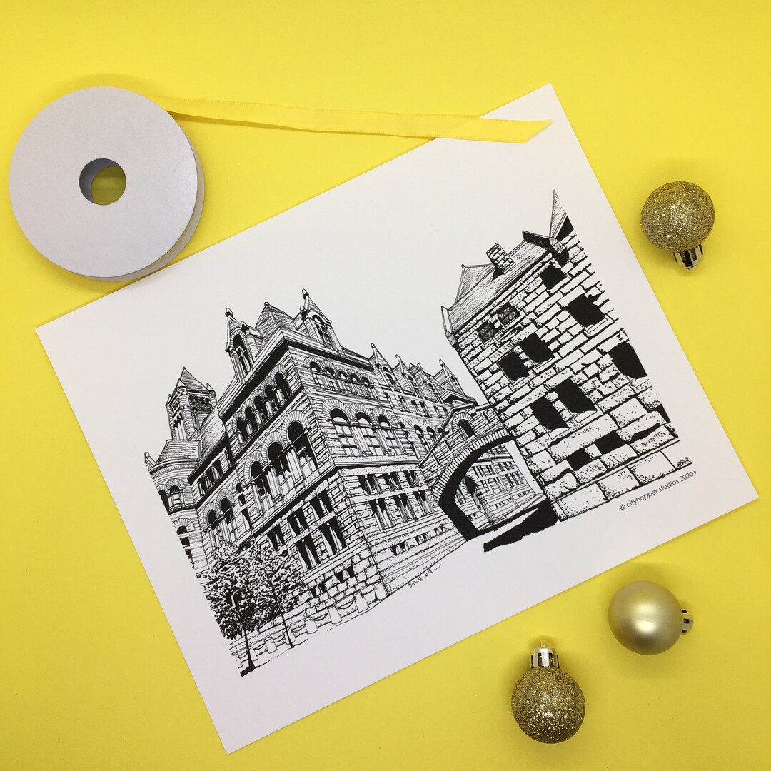 Allegheny County Courthouse Printable Wall Art Pittsburgh - Etsy