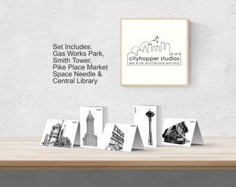 Seattle Note Cards - Etsy