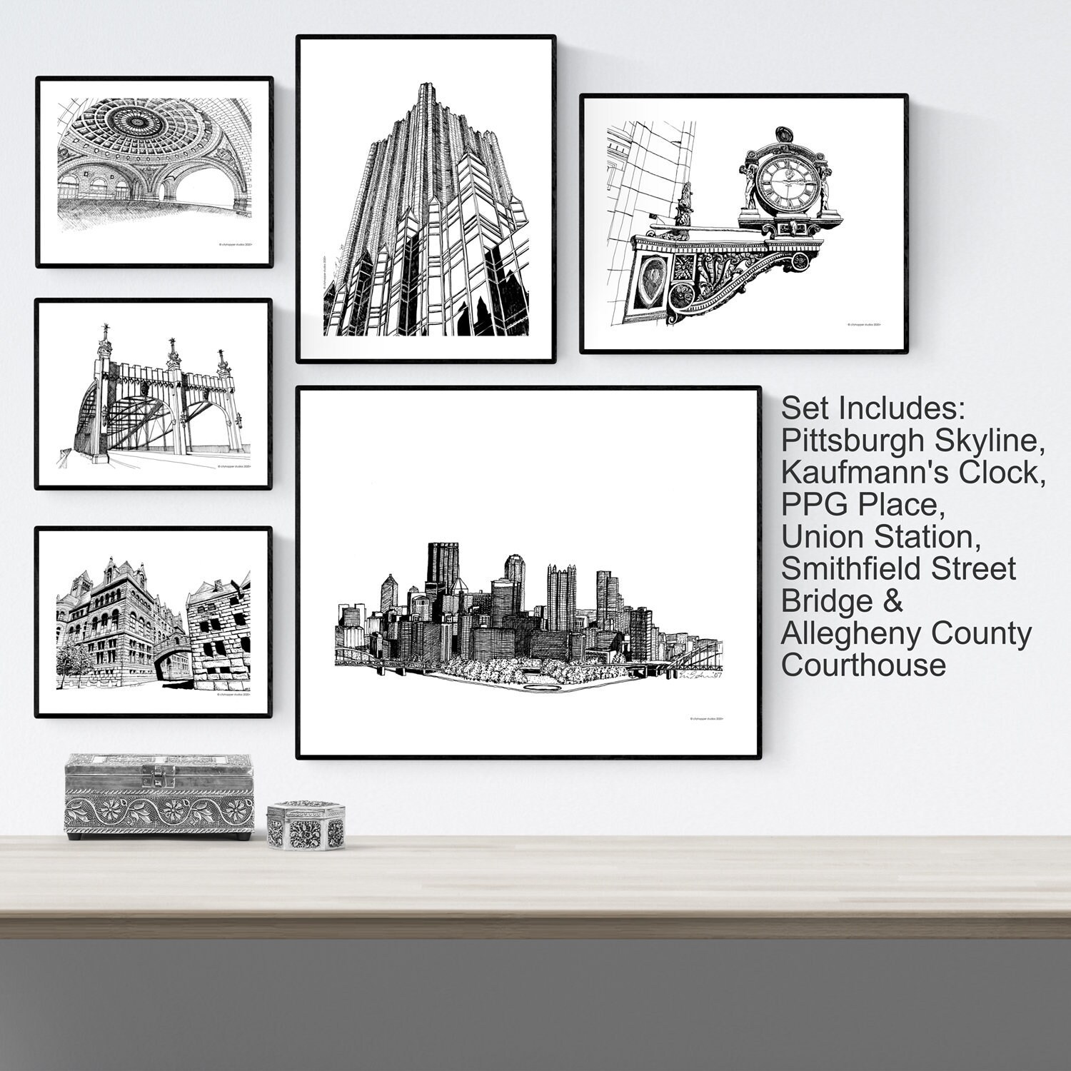 Printable Pittsburgh Wall Art, Digital Pittsburgh Wall Art, Download ...
