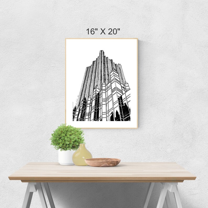 PPG Place Printable Wall Art, PPG Place Digital Print, Pittsburgh Wall ...