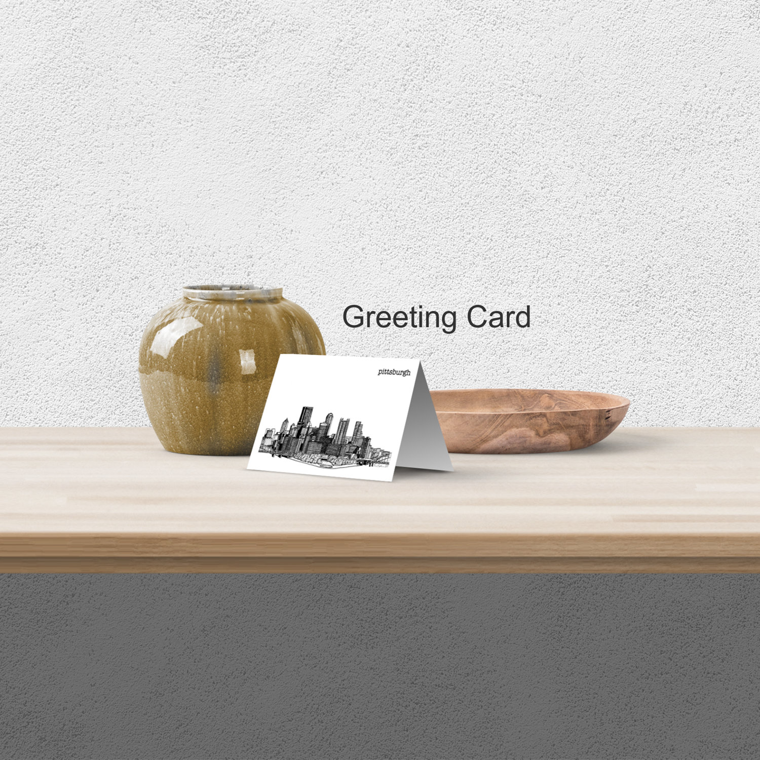 Printable Pittsburgh Greeting Card, Digital Pittsburgh Cards, Download ...