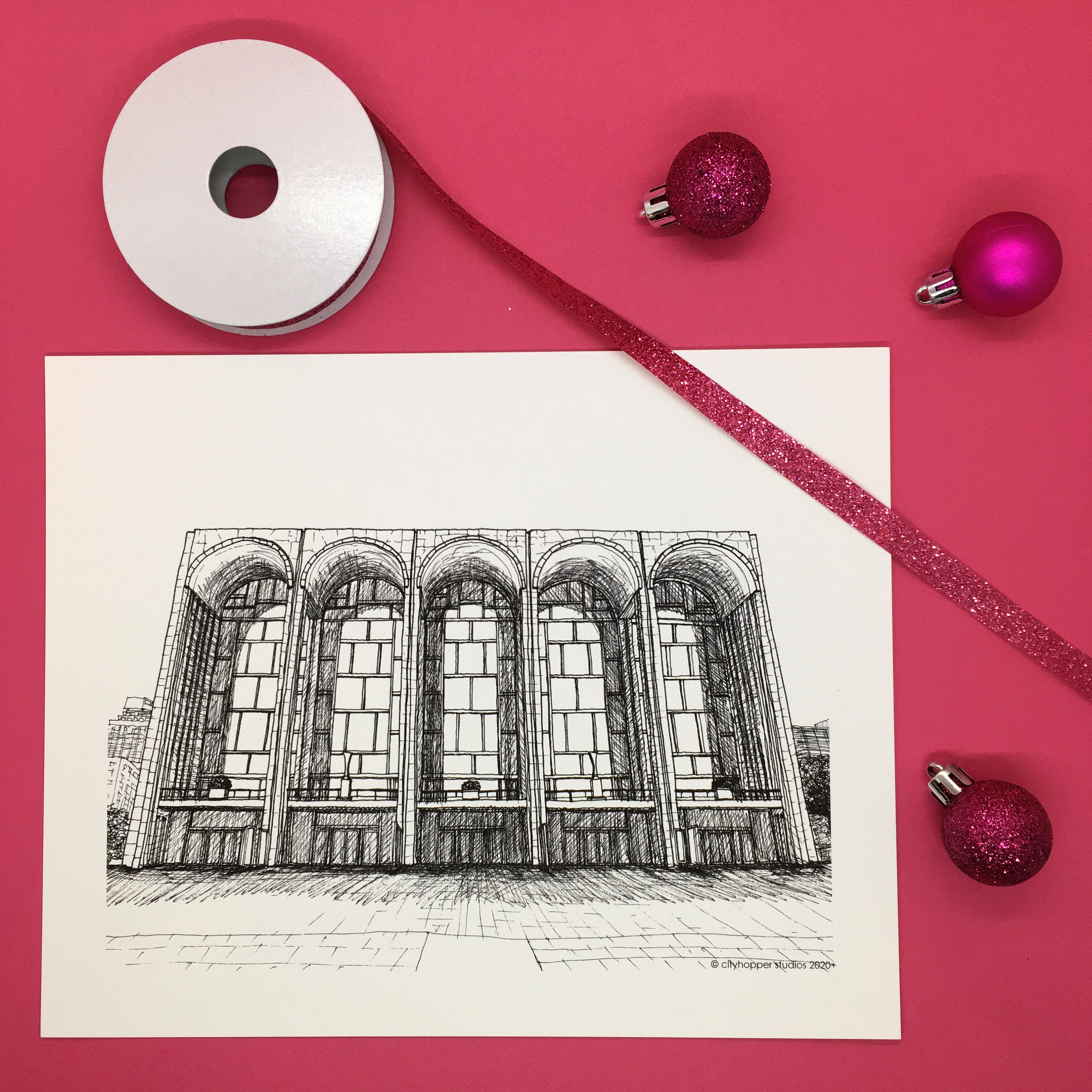Metropolitan Opera House Printable Wall Art, Lincoln Center Wall Decor ...