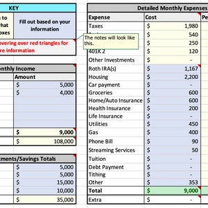 Retirement Planning Spreadsheet - Etsy
