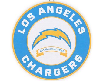 Los Angeles Chargers Lightening Bolt Wood Sign - Etsy