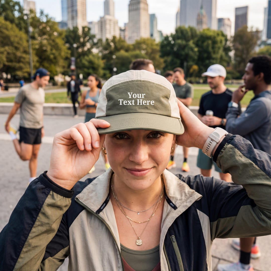Custom Running Cap, Custom Text Run Cap, Custom Marathon Cap ...