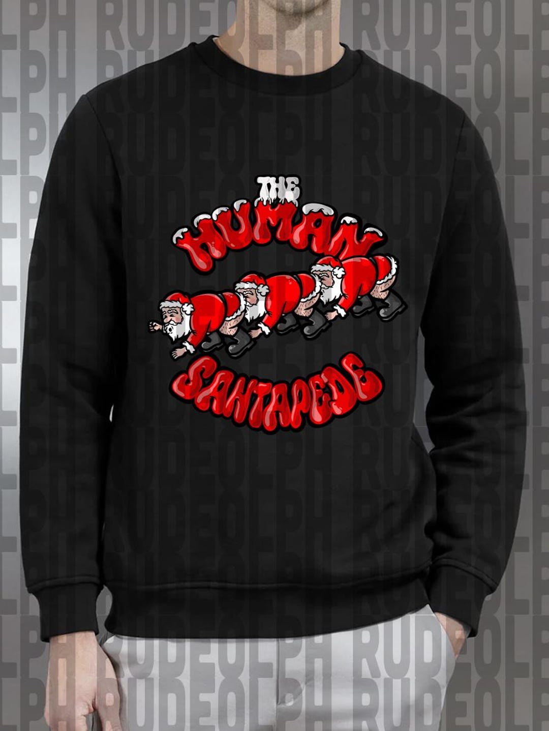 The Human Santapede, Rude Christmas Jumper- RUDEOLPH - Etsy