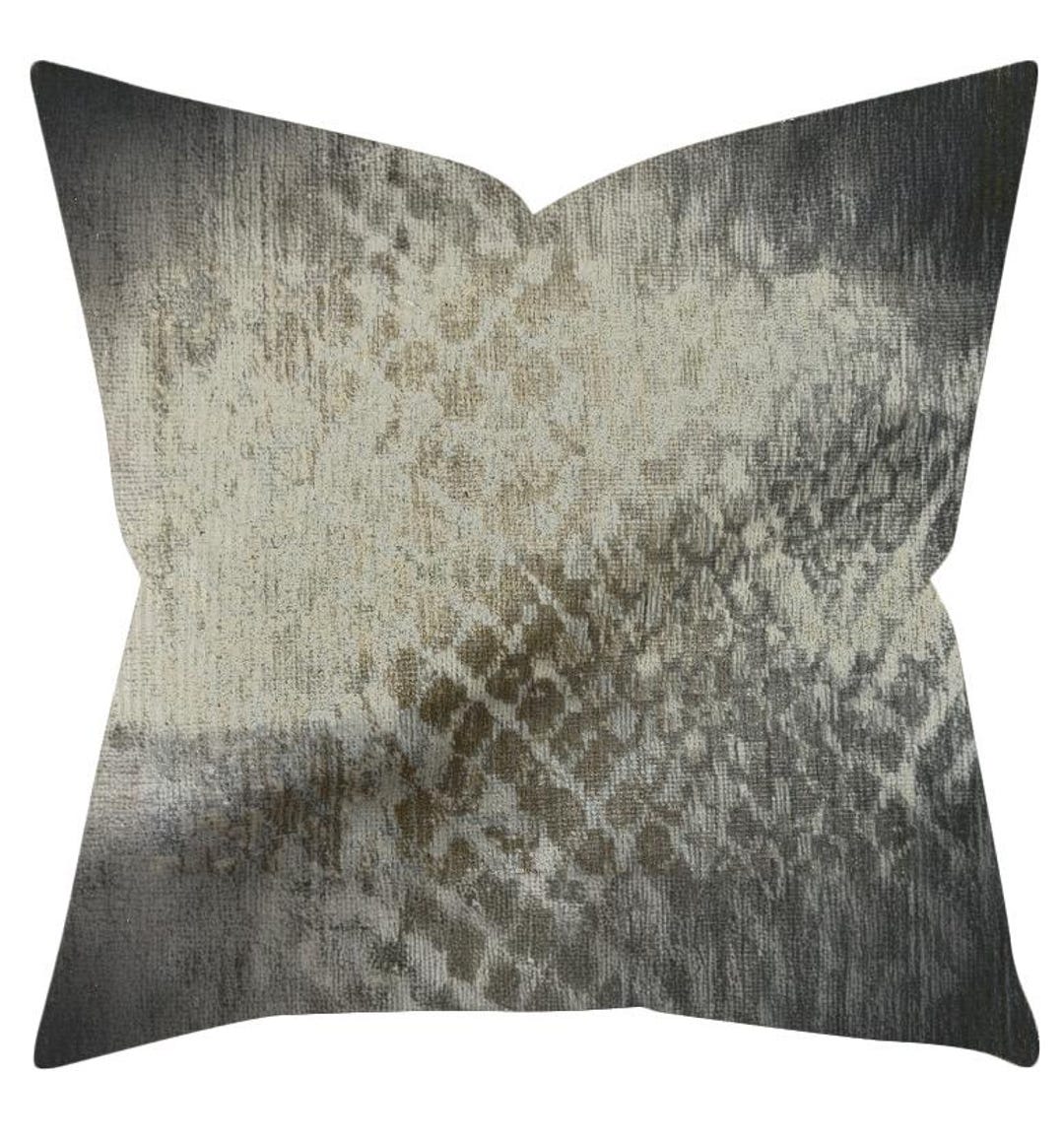 Custom Pillow, Holly Hunt Python Velvet Fabric W/ Invisible Zipper - Etsy