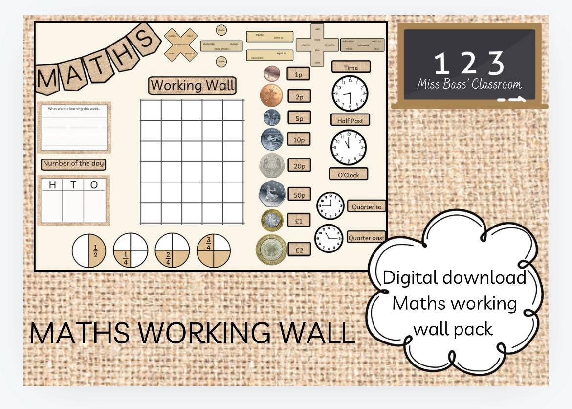 Maths Display/working Wall Pack - Etsy UK