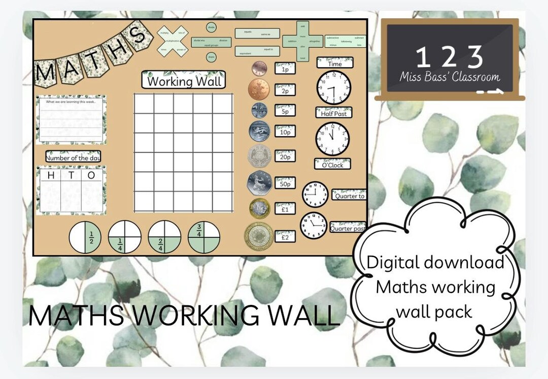 Maths Display/working Wall Pack - Etsy UK