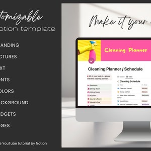 Notion CLEANING Planner / Template Notion Dashboard / Planner ...