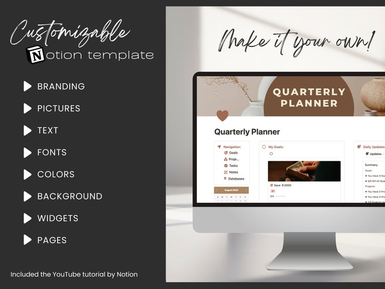 Notion QUARTERLY Planner / Template Notion Dashboard / Planner ... Notion QUARTERLY Planner / Template Notion Dashboard / Planner ...